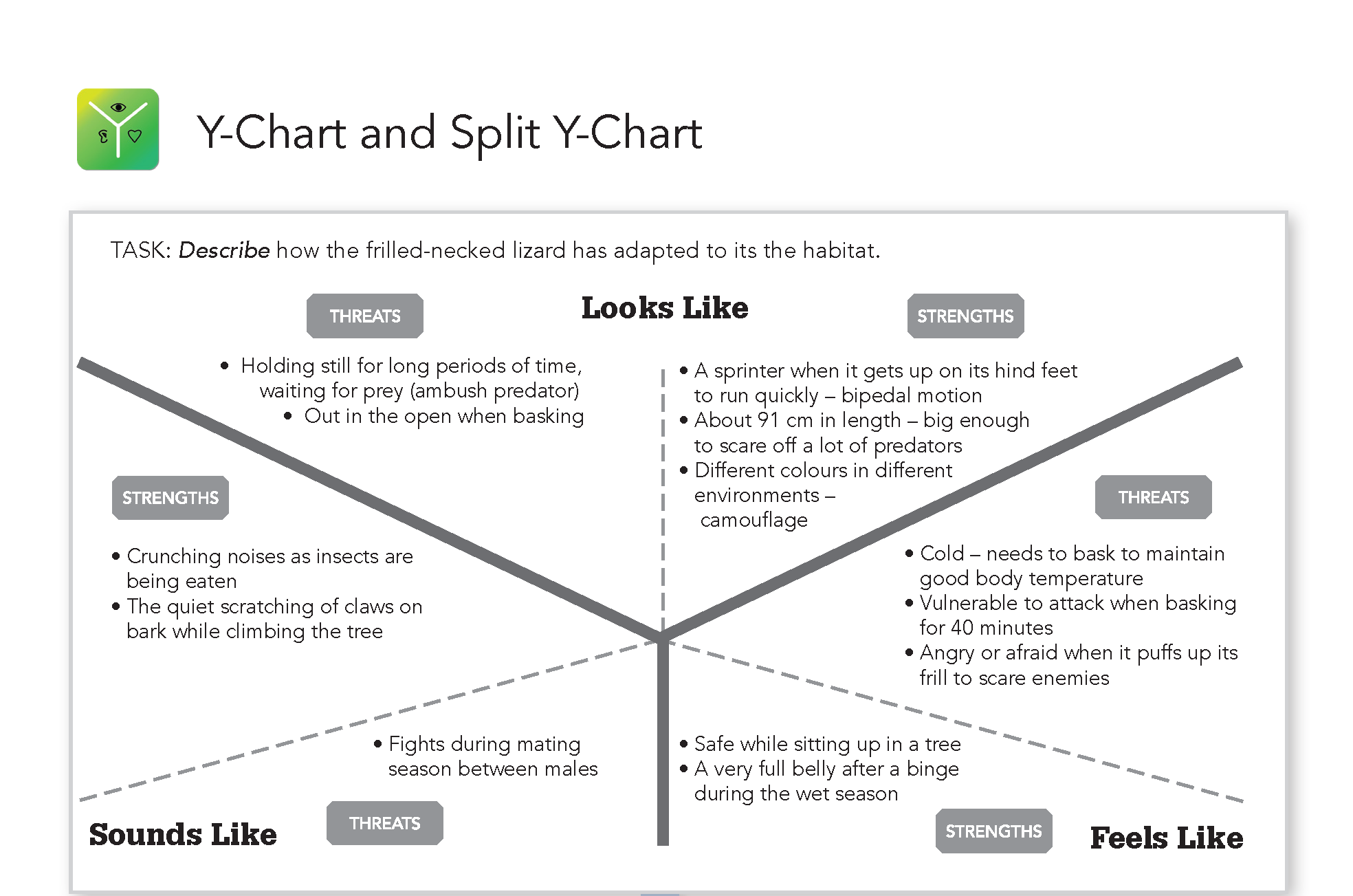 Use the Y chart to State, Identify, Describe and Create Class ...